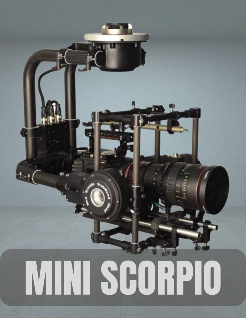 Mini Scorpio Stabilized V Head - Telescopic Camera Cranes Inc.